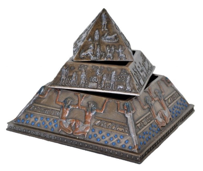 3 LAYER TRINKET BOX – PYRAMID - Mystic Universe